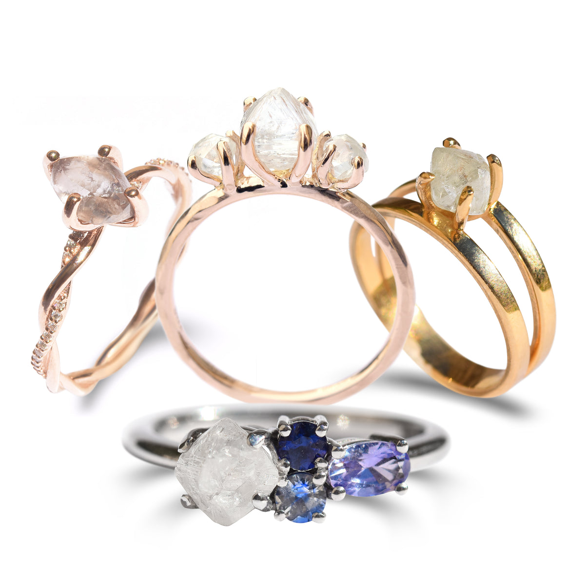 Rough Diamond Rings – Ethically Sourced Raw Diamond Jewelry
